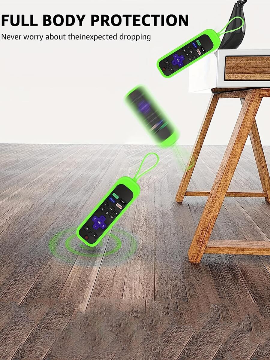 1pc Luminous Green Silicone Universal Remote Control Protective Case ...