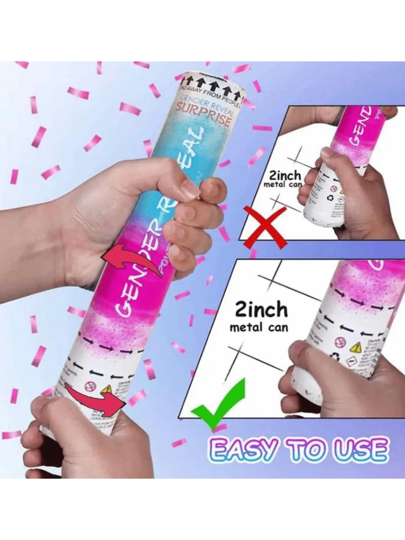 Bazooka Powder Launcher For Boy Or Girl Gender Reveal for Sale New ...