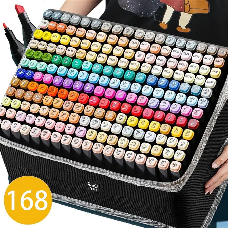 Colors Dual Tip Alcohol Based Art Markers, 262 Colors Permanent Marker ...