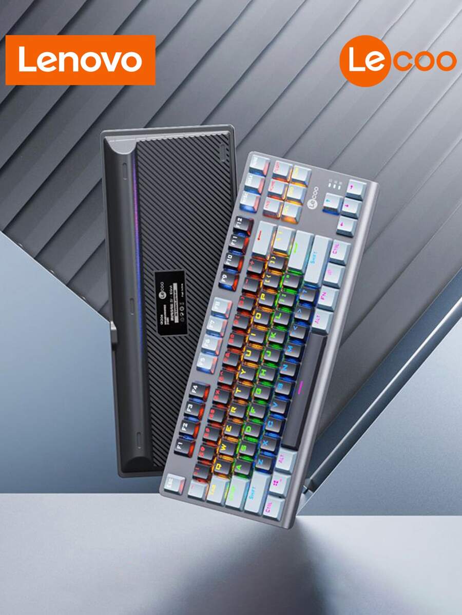 Lenovo GK304 Wired Gaming Keyboard 87 Key Rainbow LED Backlit ...