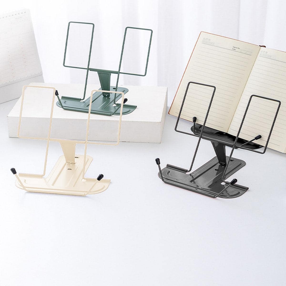1pc Simple Metal Reading Stand Folding Reading Stand Portable Reading ...