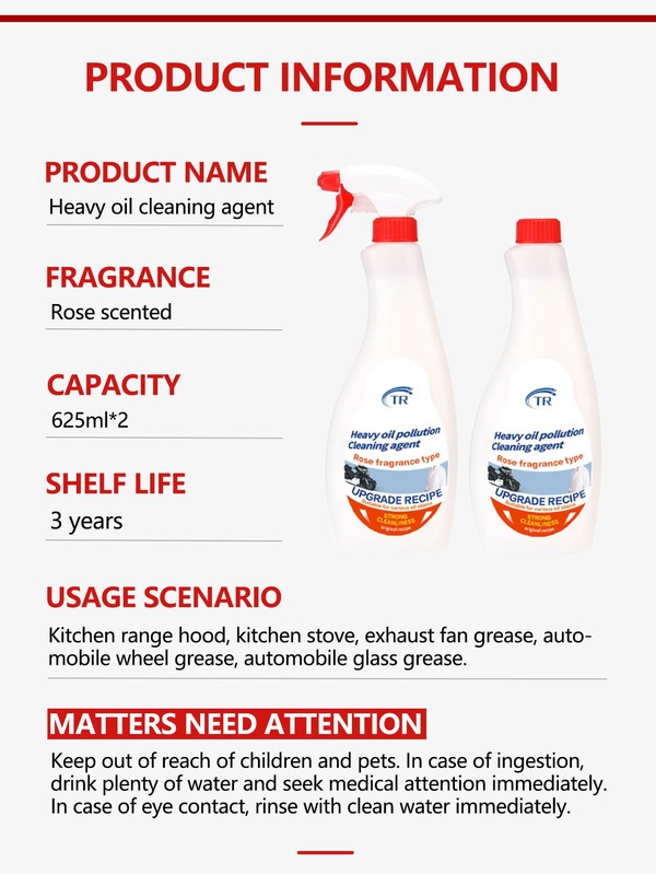 Range Hood Cleaner, Multi-functional Kitchen Grease Remover, Heavy Duty ...