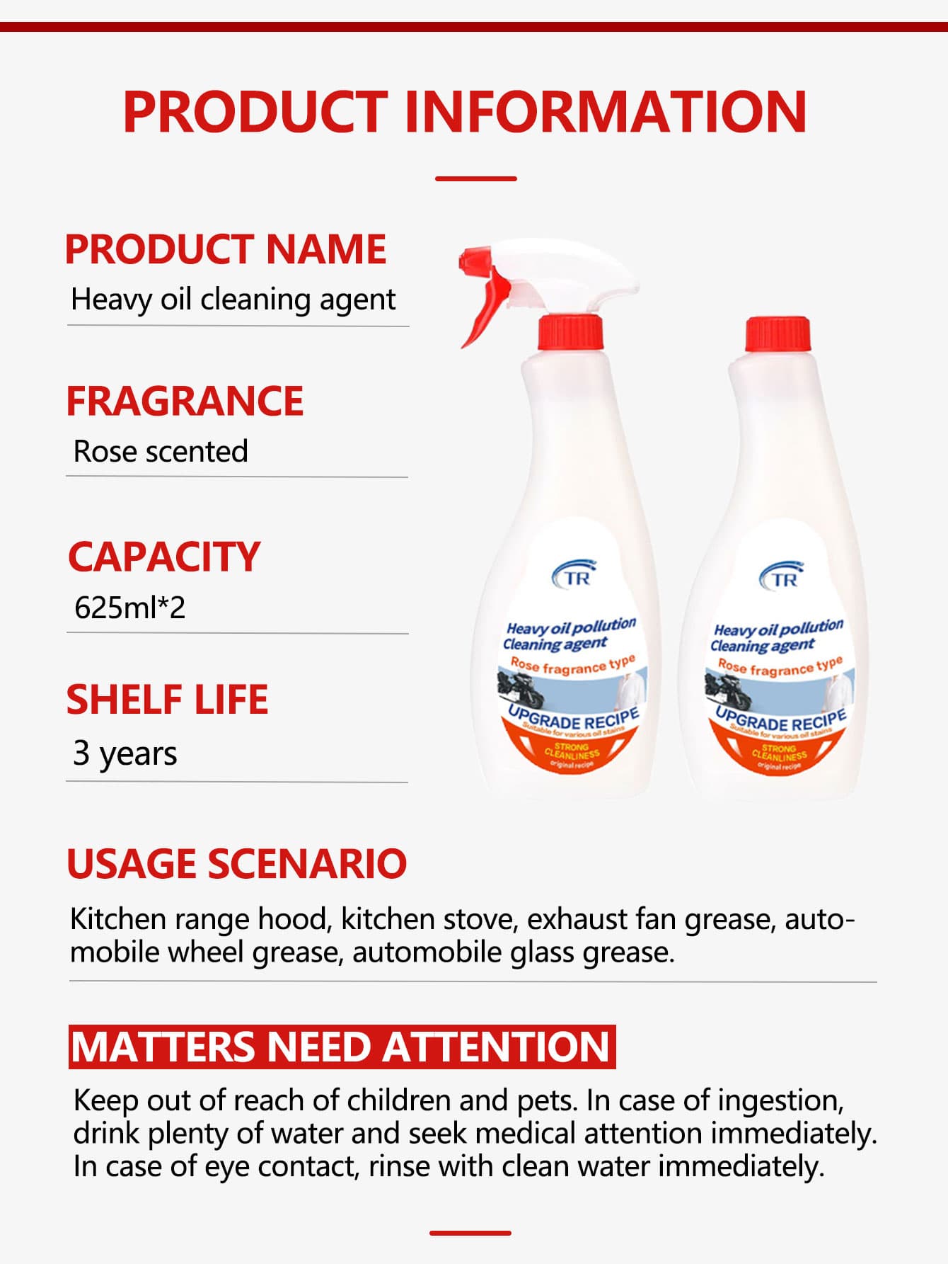 Range Hood Cleaner, Multi-Functional Kitchen Grease Remover, Heavy Duty ...