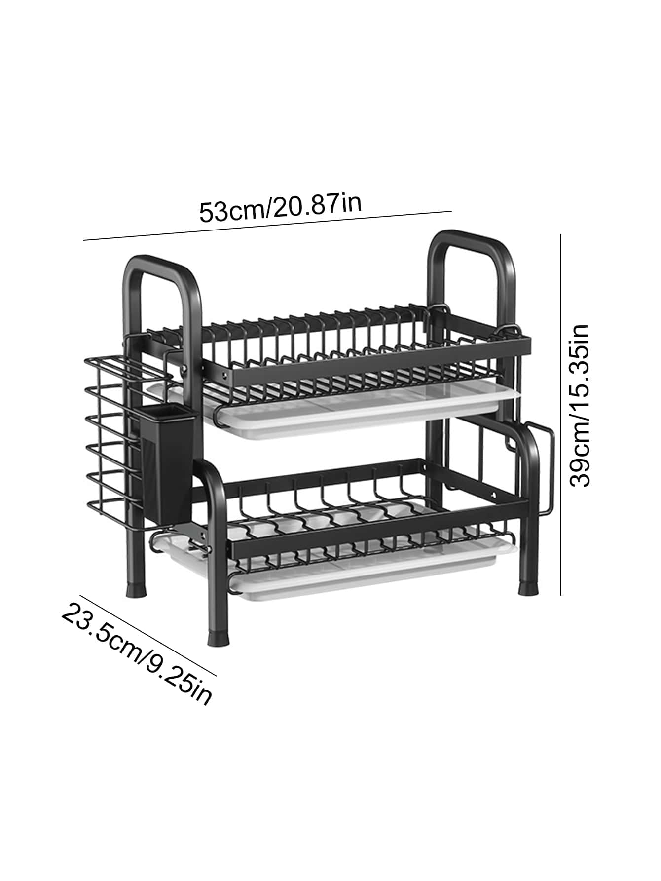 Single Two-layer Kitchen Storage Rack For Dish, Plate, Bowl, With ...