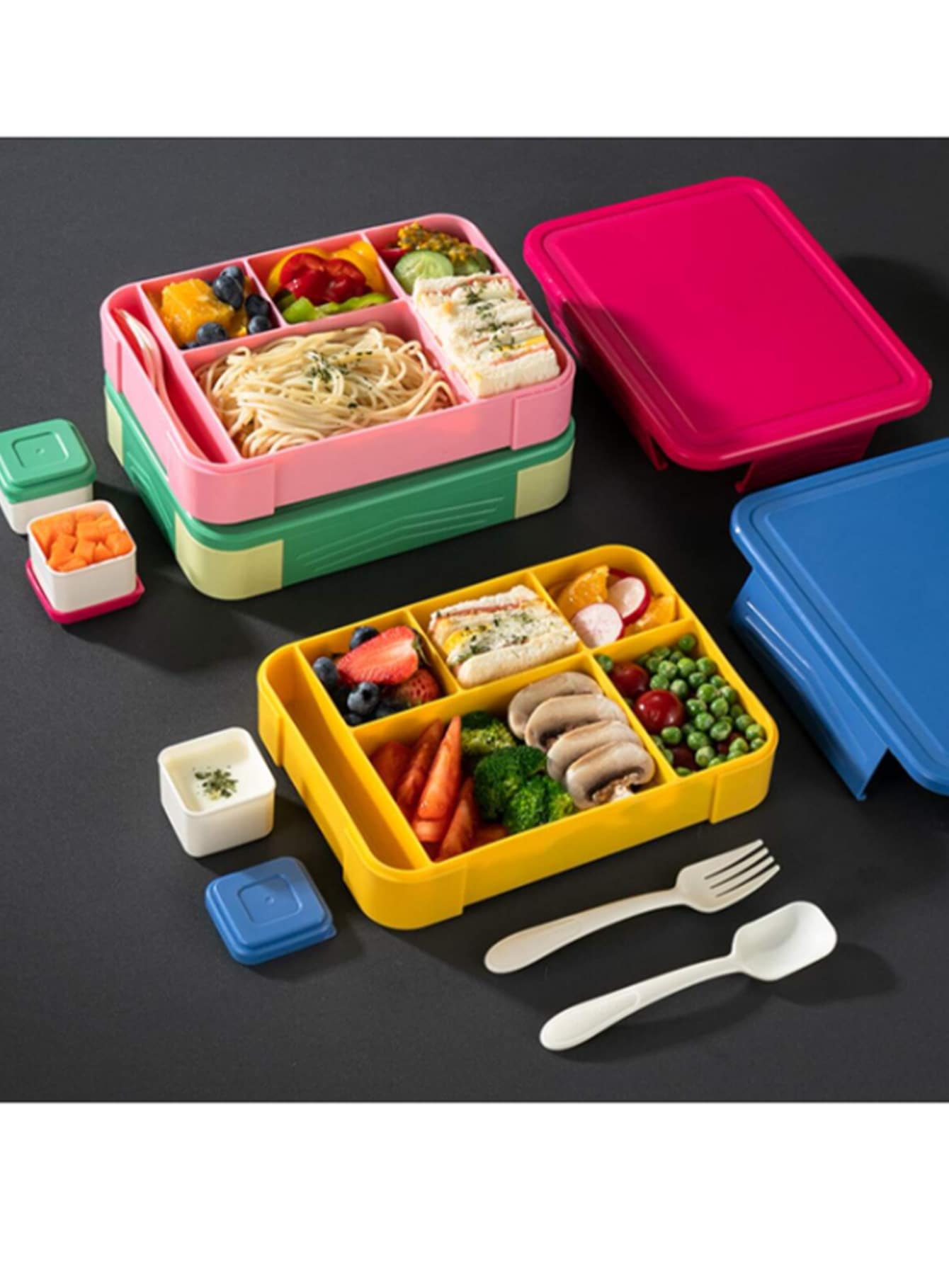 1300ml Children's And Students' Lunch Boxes, Sealed Compartment Fruit ...