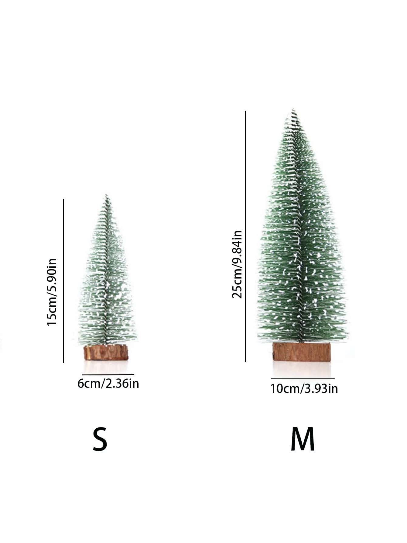 1pc Small Christmas Tree Decor With Cedar, For Christmas Table, Window ...