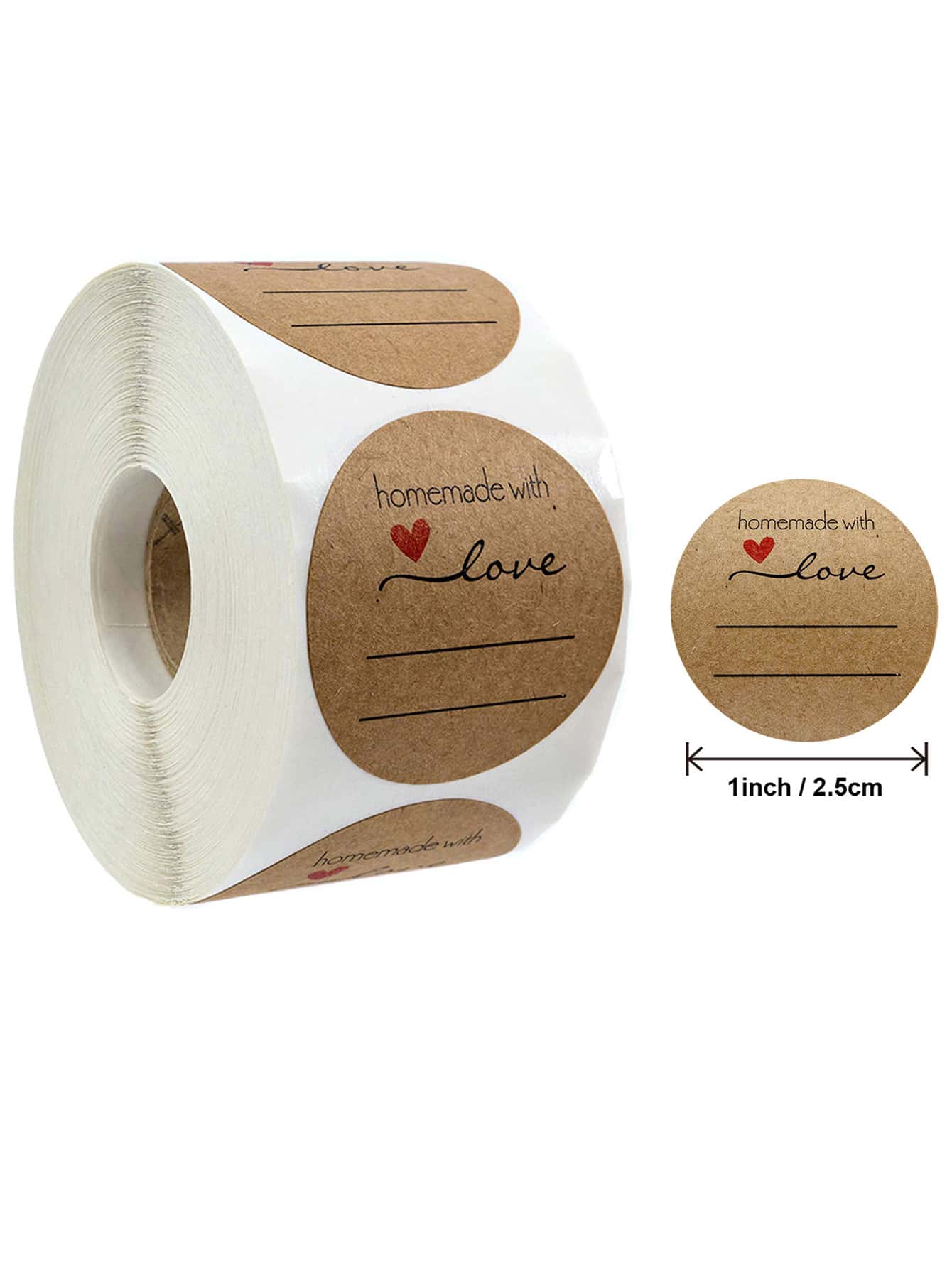 Kraft Paper Seal Stickers Handmade Stickers Baking Labels Gift Wrapping ...