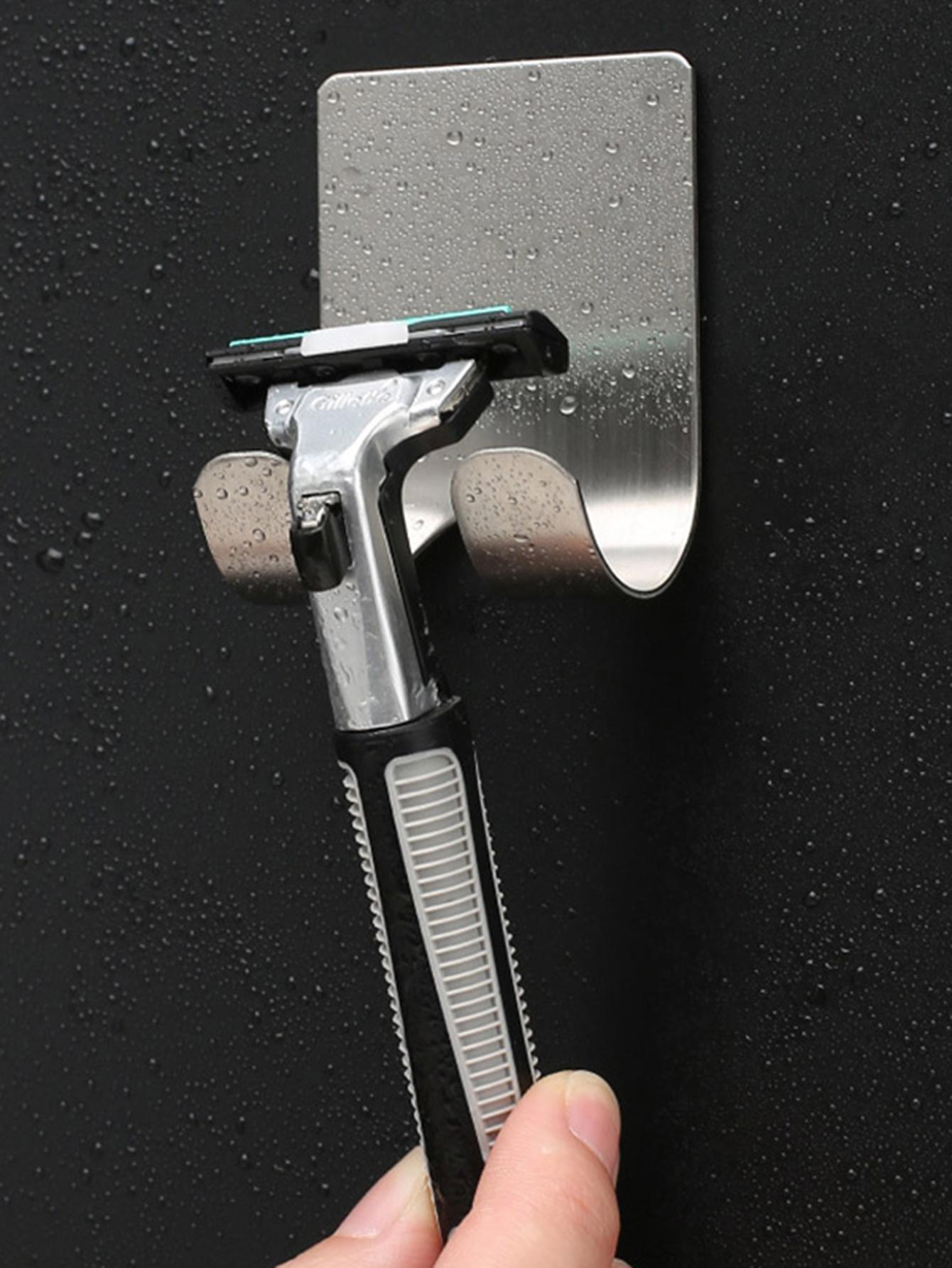 Vintage Style Shaver Holder, Stainless Steel, Wall-mounted, Punch-free ...