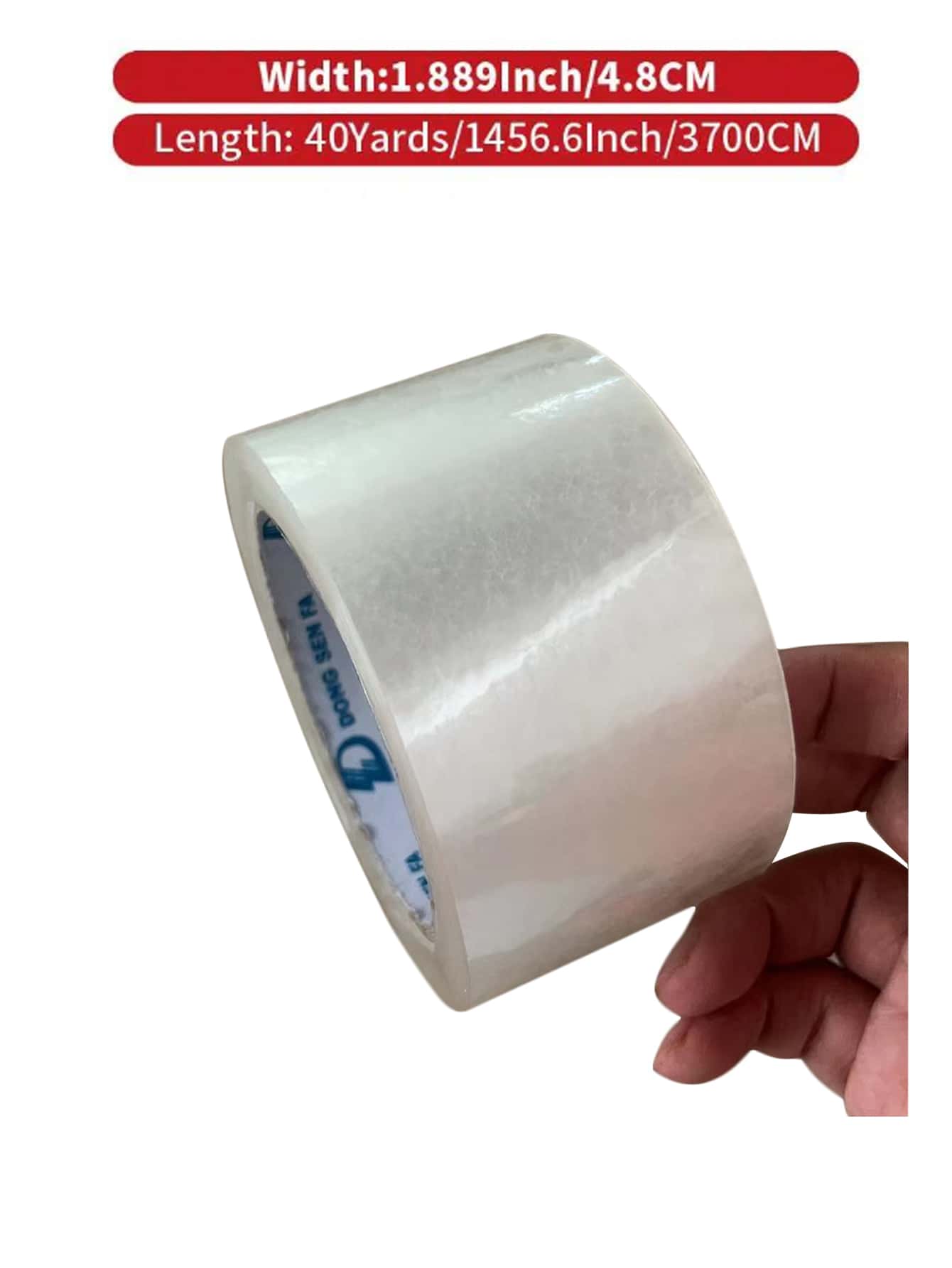 1 Roll White Transparent Tape, 1 Rolls Transparent Tape Refills, Clear ...