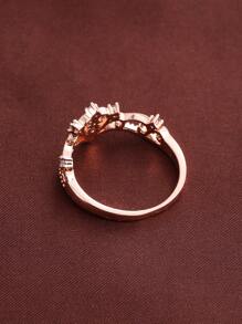 1pc Minimalist Crown-Shaped Cubic Zirconia Women's Ring | SHEIN USA