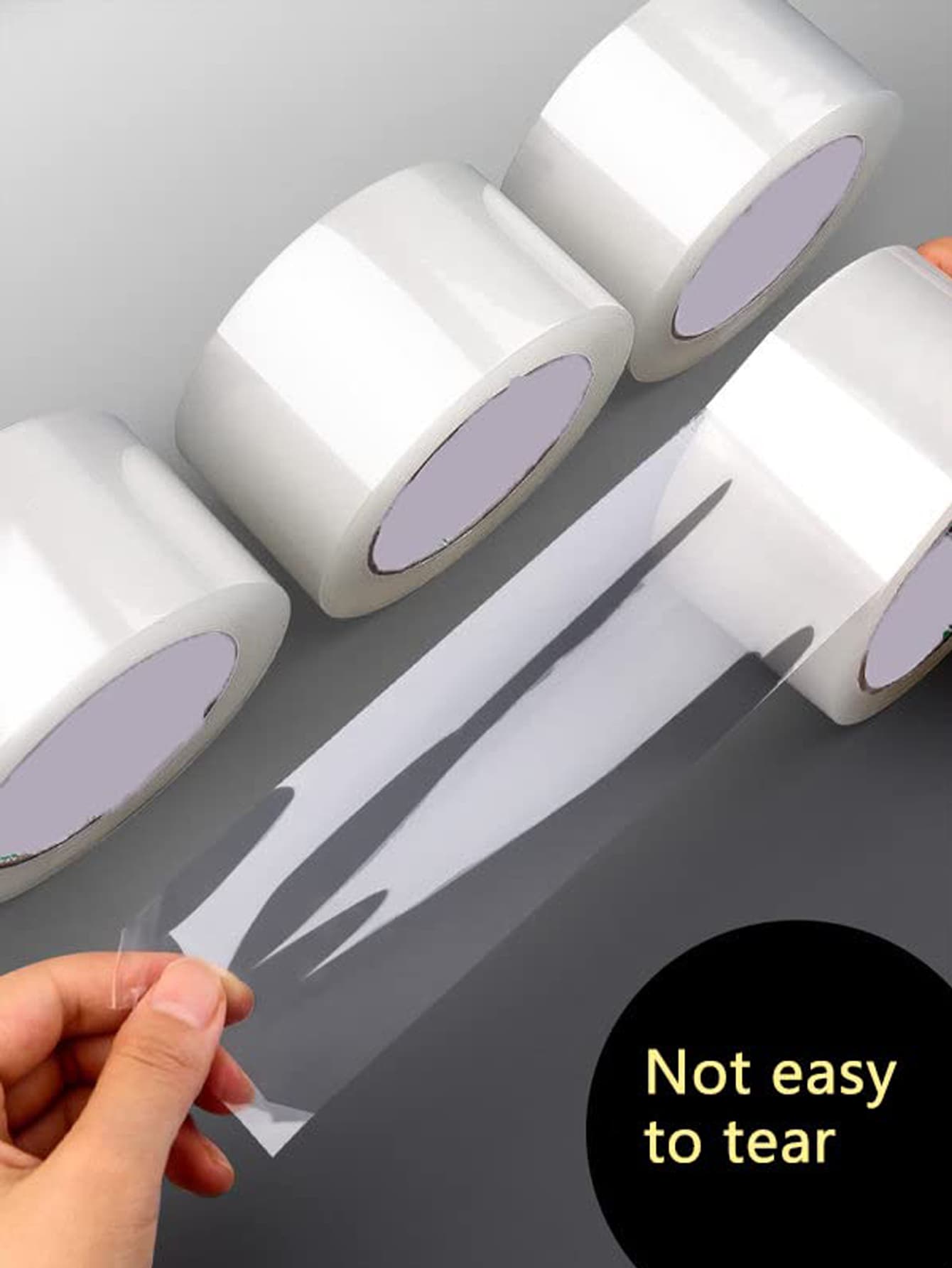 1 Roll White Transparent Tape, 1 Rolls Transparent Tape Refills, Clear ...