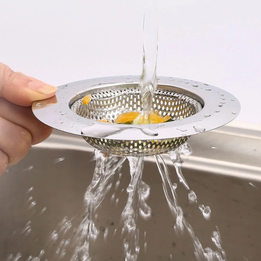 Kitchen Sink Filter Stainless Steel Anti-Blocking Device Wash Basin ...