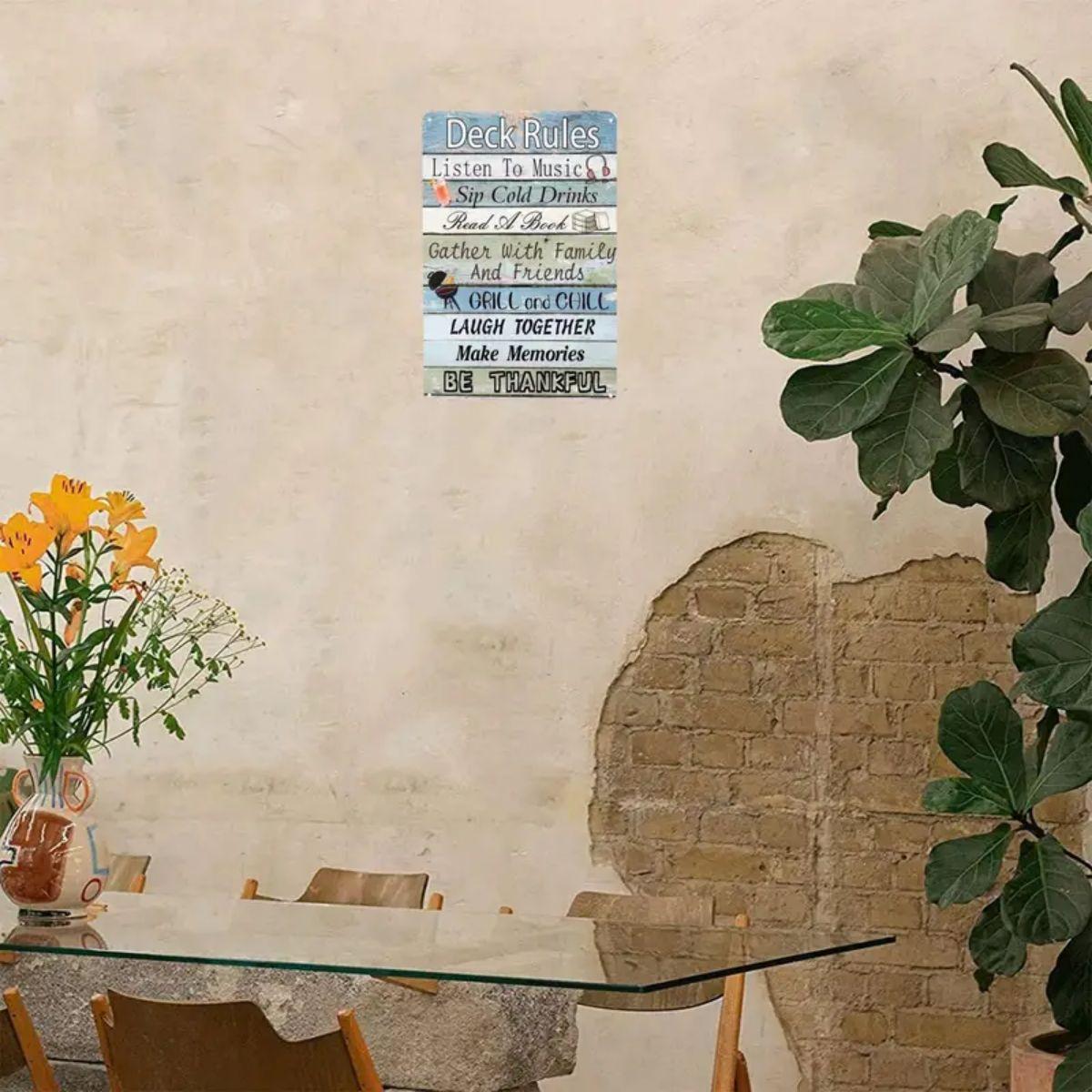 Room Rules Signs Dorm Wall Accessories Cool Things For Teens Funny ...