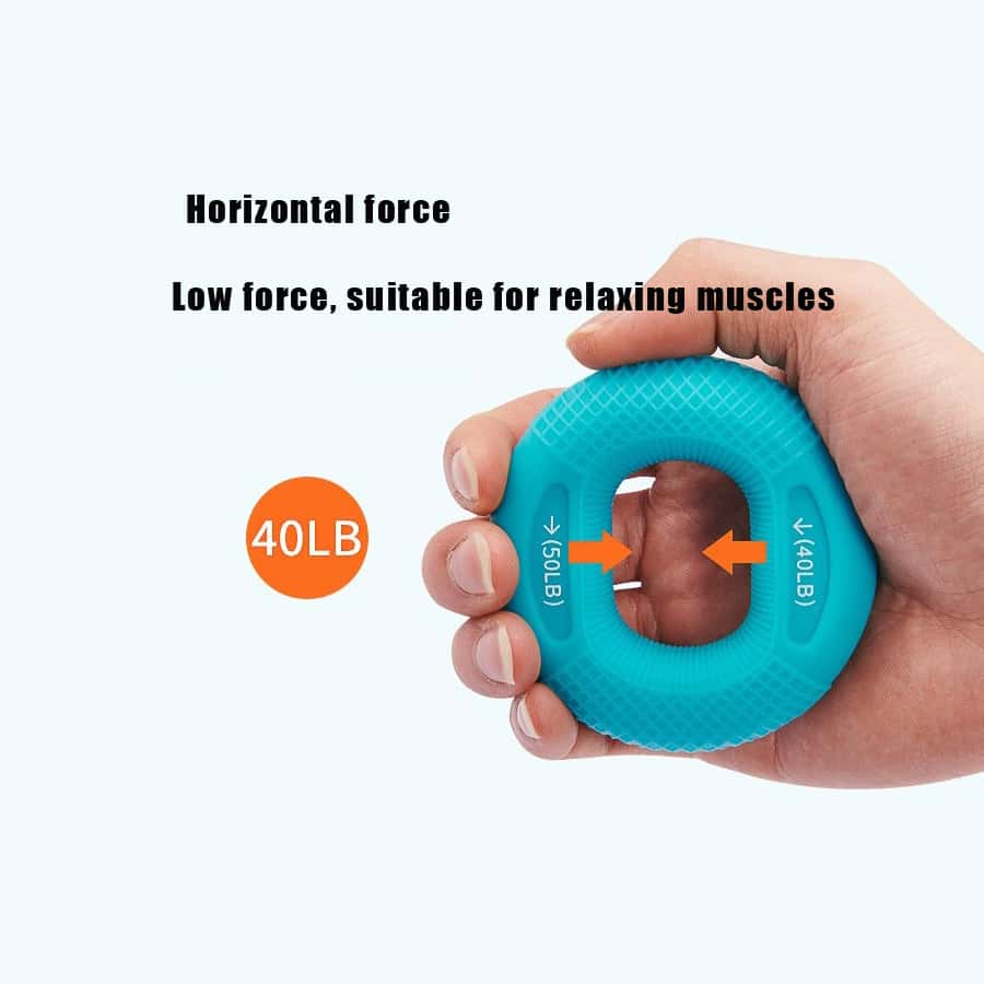 1pc 40-50lb Hand Grip Strengthener With Knurled & Flat Surfaces, Dual ...