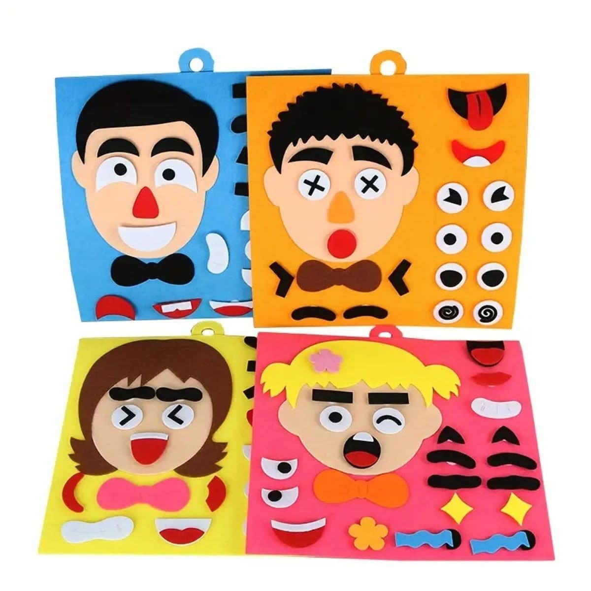 Magnetic Face Preschool Felt Toy,Face Felt Board for Social Emotional ...