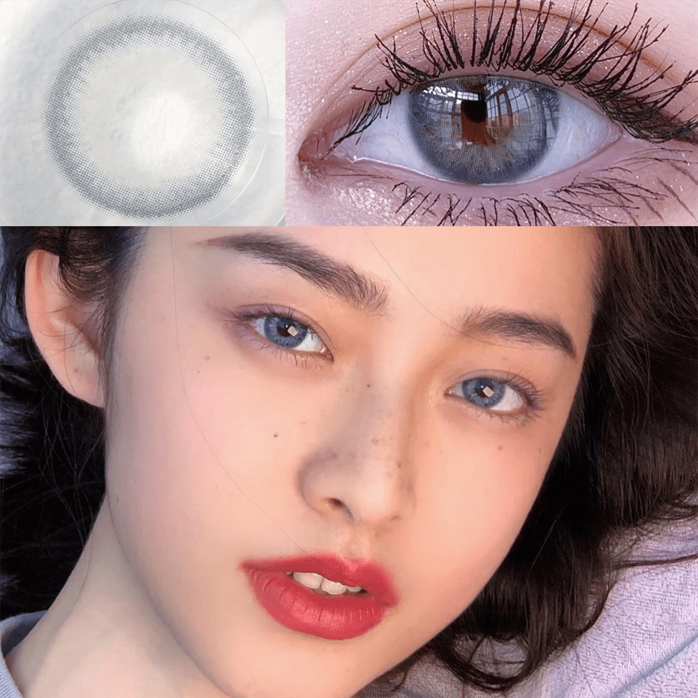 DNA Gray Halloween Colored Contact Lenses For Eyes Natural Cosmetic ...