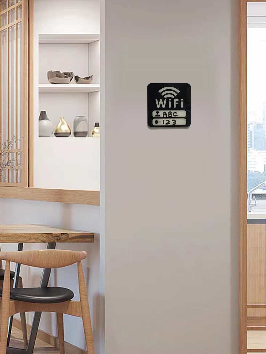 Wifi Network Identification, Wifi Password And Signal Symbol Sticker ...