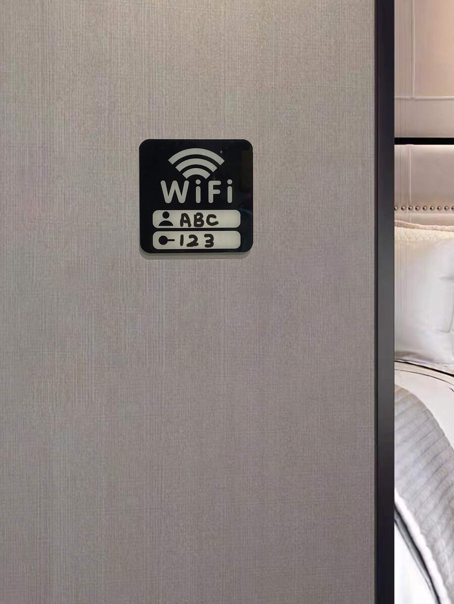 Wifi Network Identification, Wifi Password And Signal Symbol Sticker ...