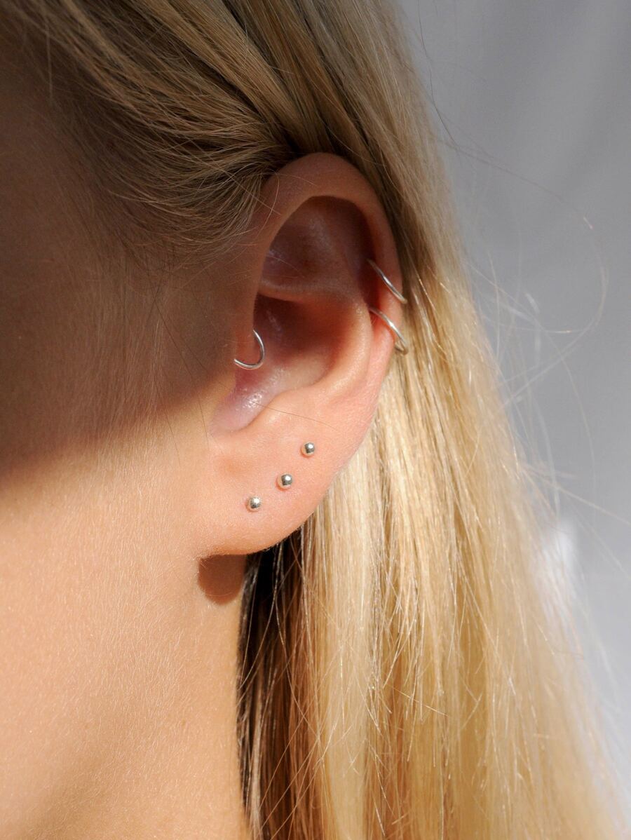 6 Pairs Dainty Earrings Sets for Multiple Piercing, Lightweight Small ...