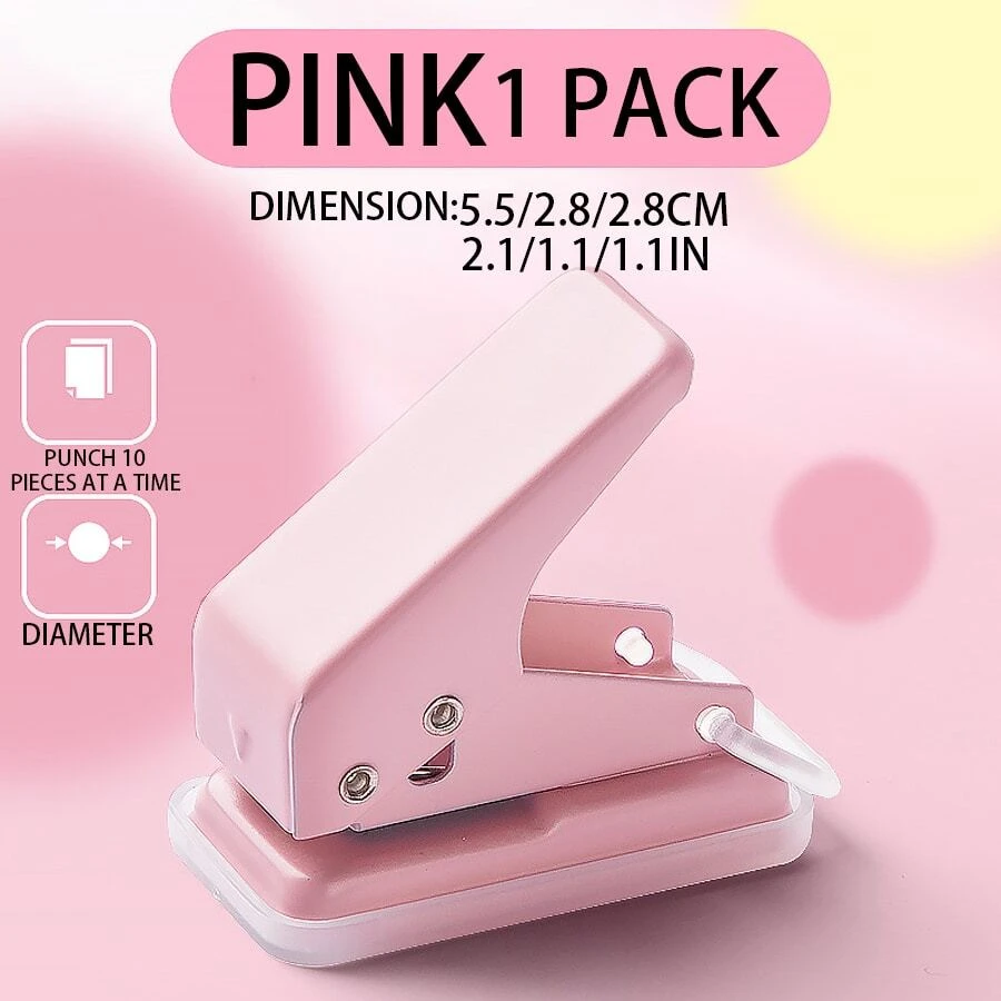 1pc Hole Puncher, Mini Round Ring Puncher For A4 Paper Binding Or Book ...