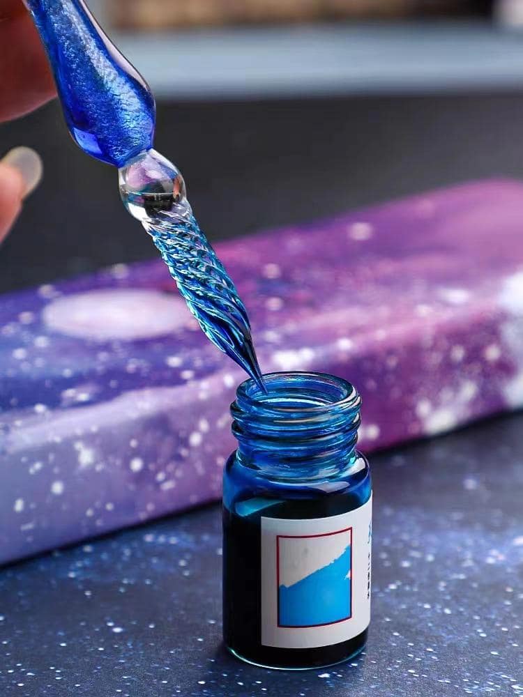 Vintage Crystal Calligraphy Ink Dipped Pen - Perfect Gift for Artists ...