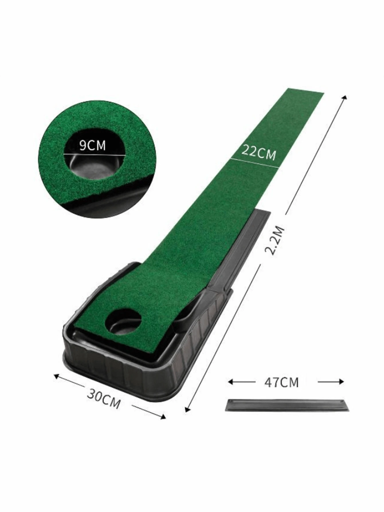 1pc Golf Putting Practice Set Automatic Ball Return Putting Mat For ...