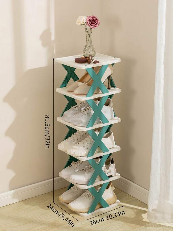 Blue Simple Shoe Rack With 1 Layer, 2 Layers, 3 Layers, 4 Layers, 5 ...