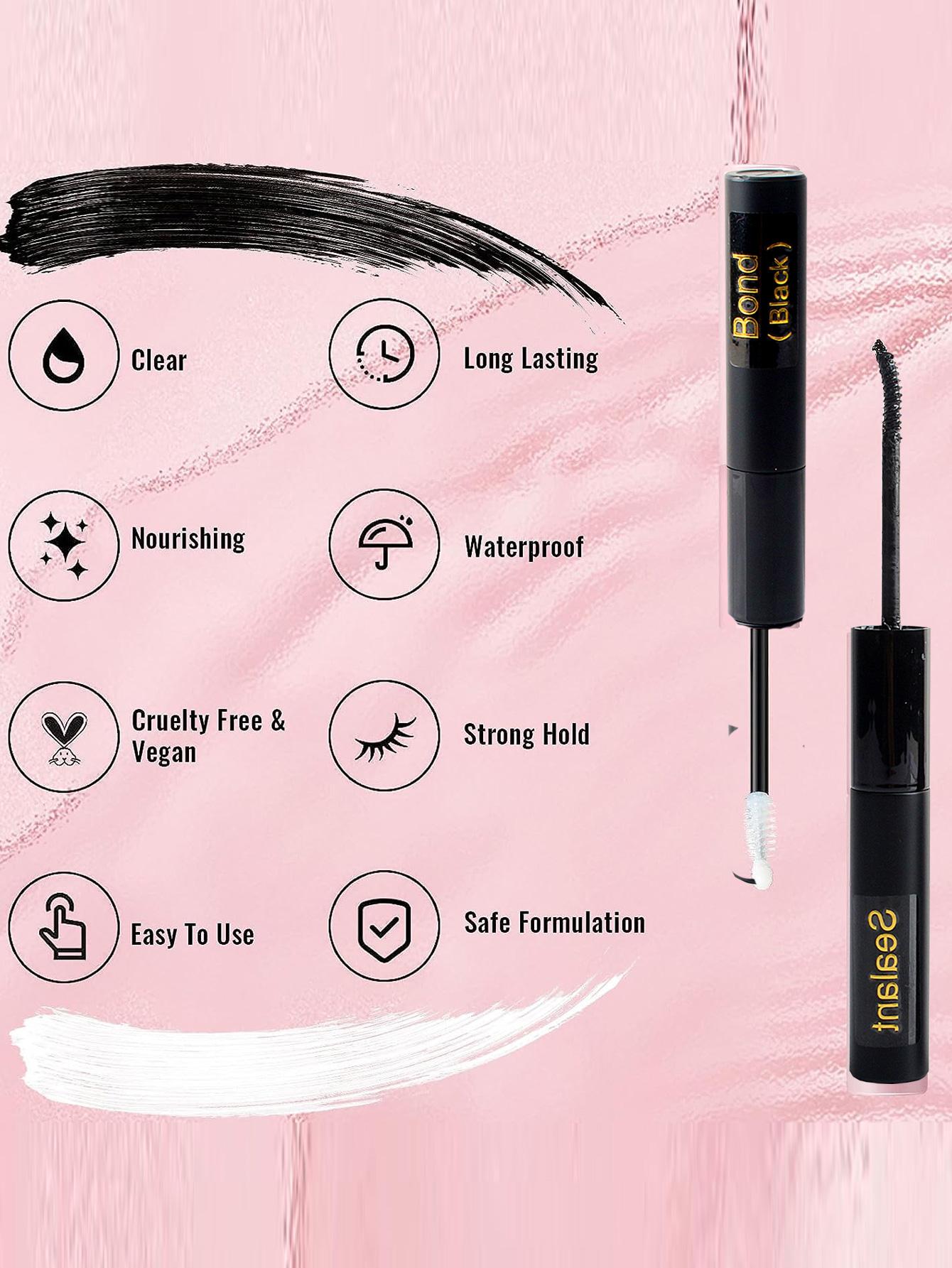 Lash Bond And Seal Waterproof, Cluster Lash Glue For Cluster And Strip ...