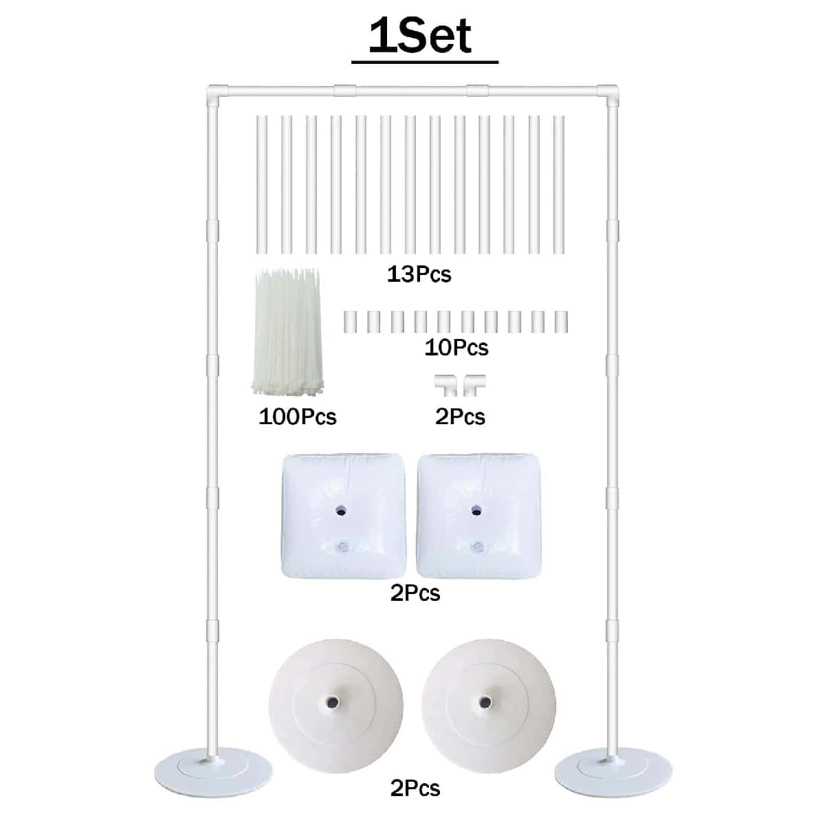 Balloon Stand Flowers Stand 2M 6.5 Feet Tall Balloon Arch Stand with ...