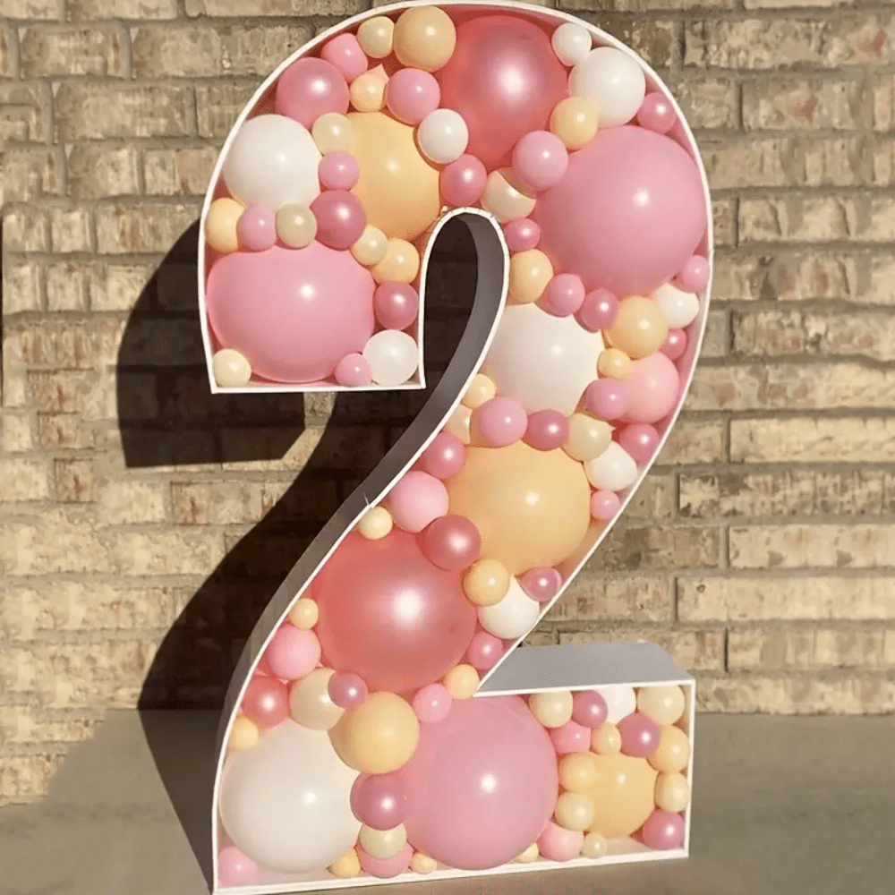 28.74 Inches Giant Birthday Number Balloons Box Fillable For Birthday ...