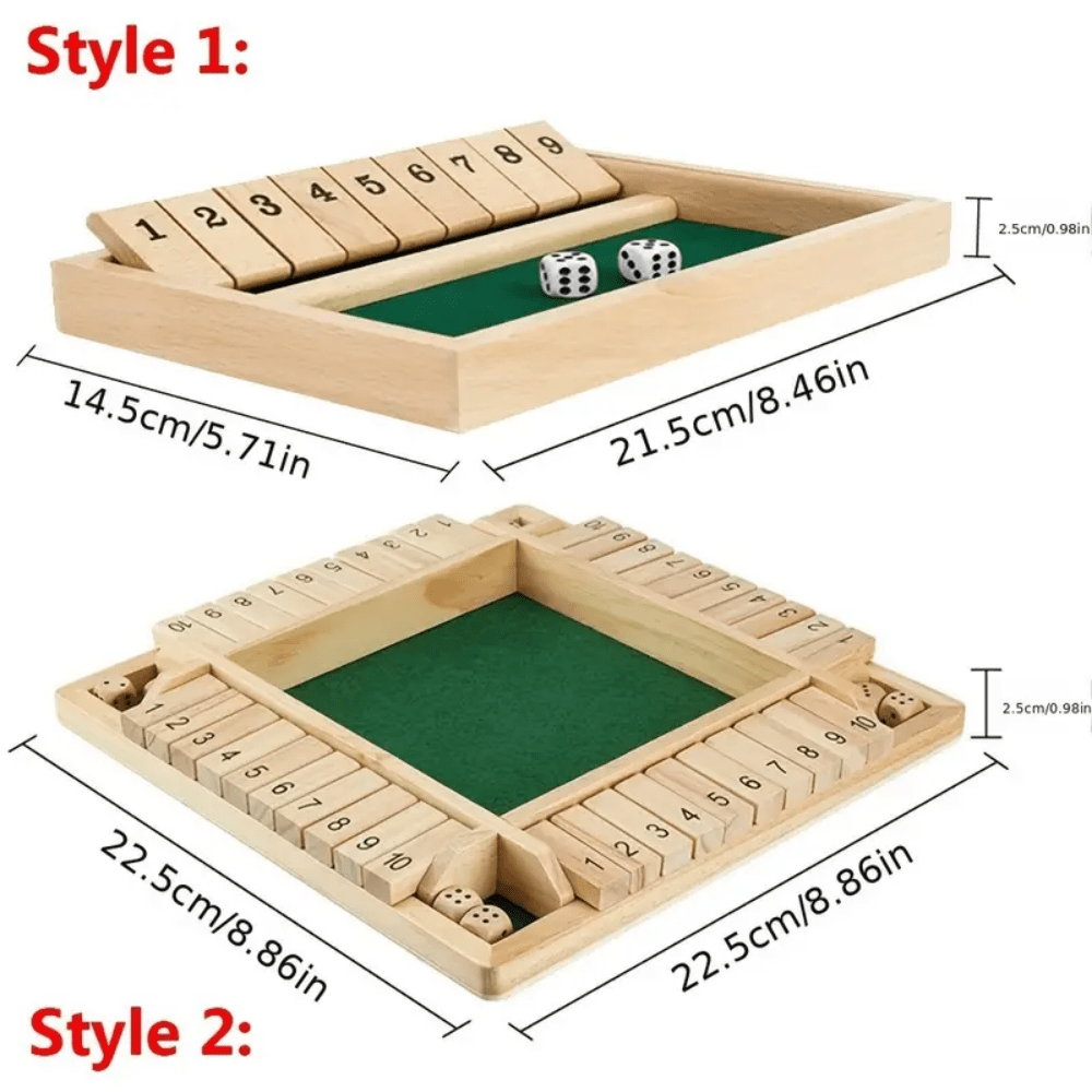 Shut The Box: A Fun And Exciting 4-Player Dice Board Game - Perfect For ...
