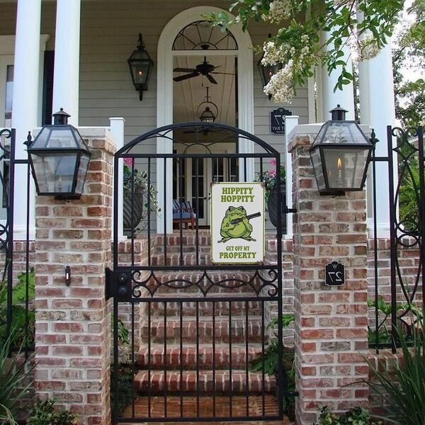 Frog Room Sign Funny Frog Bedroom Door Decor Vintage Metal Tin Signs ...