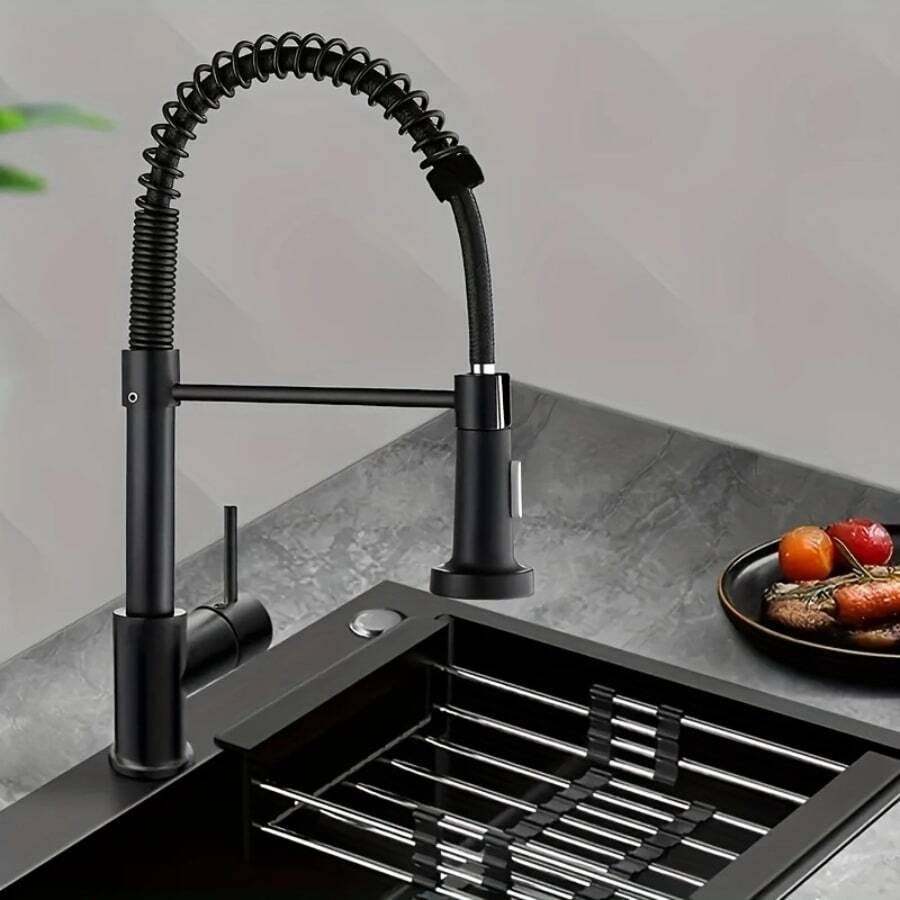 Stainless Steel Kitchen Faucet, Pull-down Kitchen Faucet, Modern ...