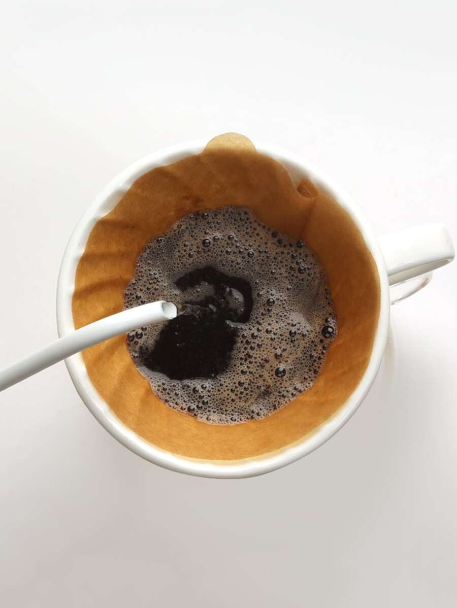 40pcs Coffee Filter Paper, V-Shaped Cone Shape, Drip Type, Fan-Shape ...