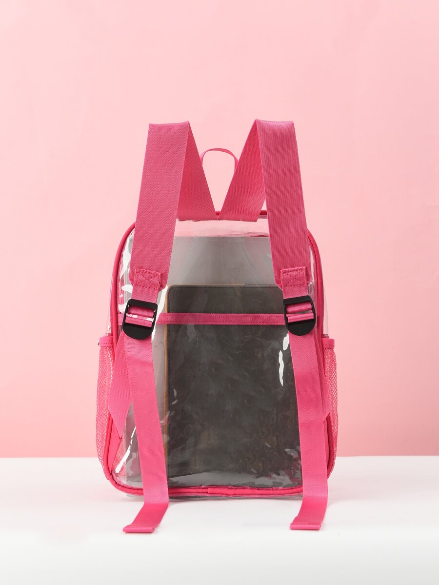 Transparent PVC Backpack, See-Through College Backpack With Padded ...