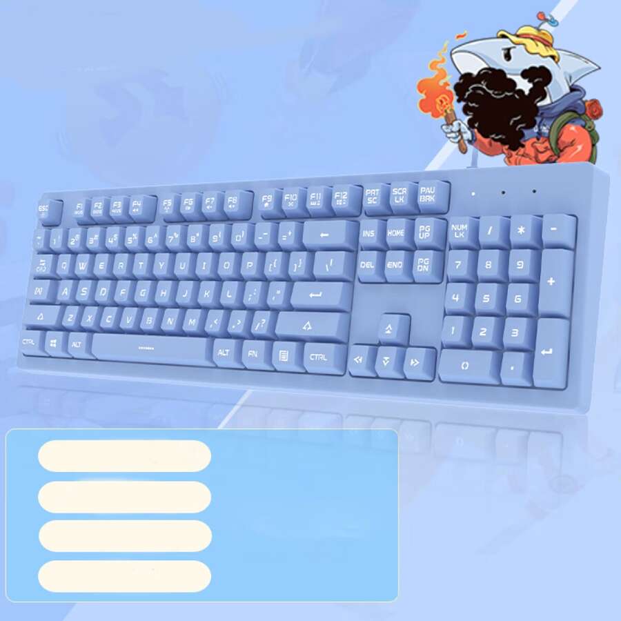 Douyu Dks100 Mechanical Feel Cute Girls' Keyboard For Gaming, Desktop ...