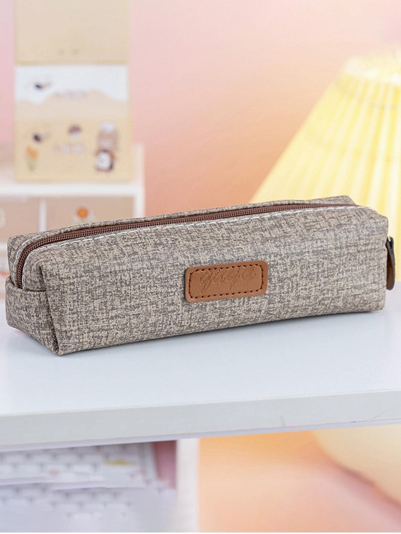 Simple Grey Pencil Case | SHEIN USA