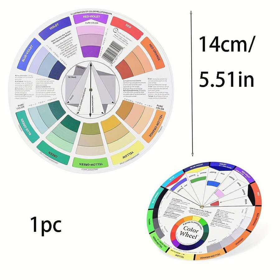 1pc Multi-color Round Color Wheel Puzzle & Multifunctional Color Mixing ...