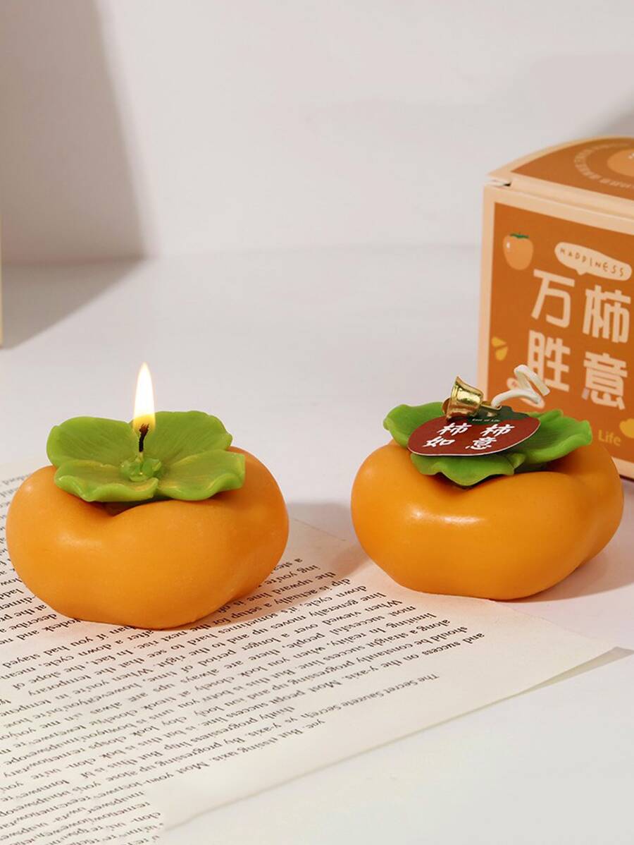 1 pc Persimmon Ruyi scented candle wholesale creative household wedding ...