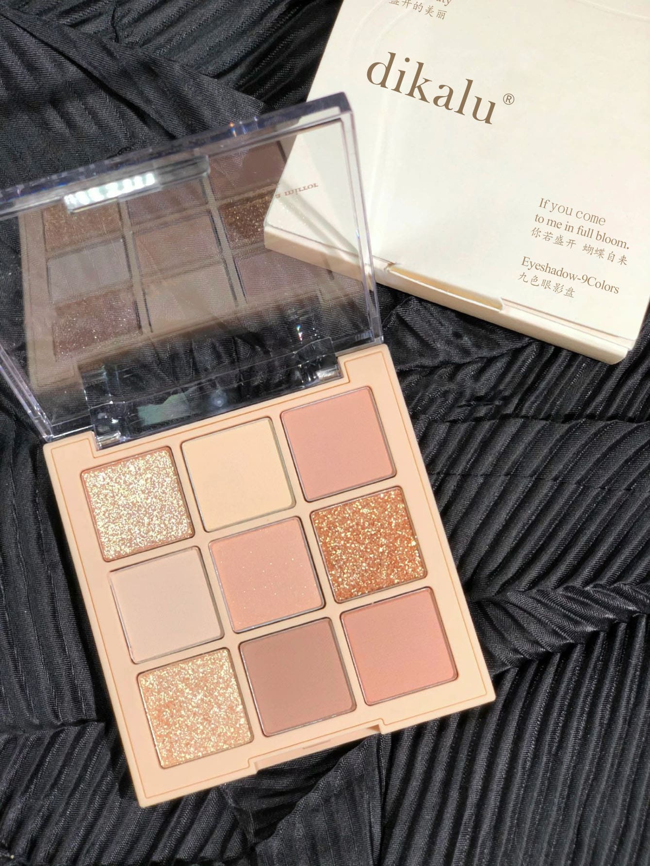 9-Color Eyeshadow Palette, Long-Wearing Matte & Shimmer Eye Shadow ...