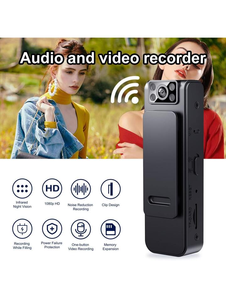 Wearable Surveillance Camera With Audio