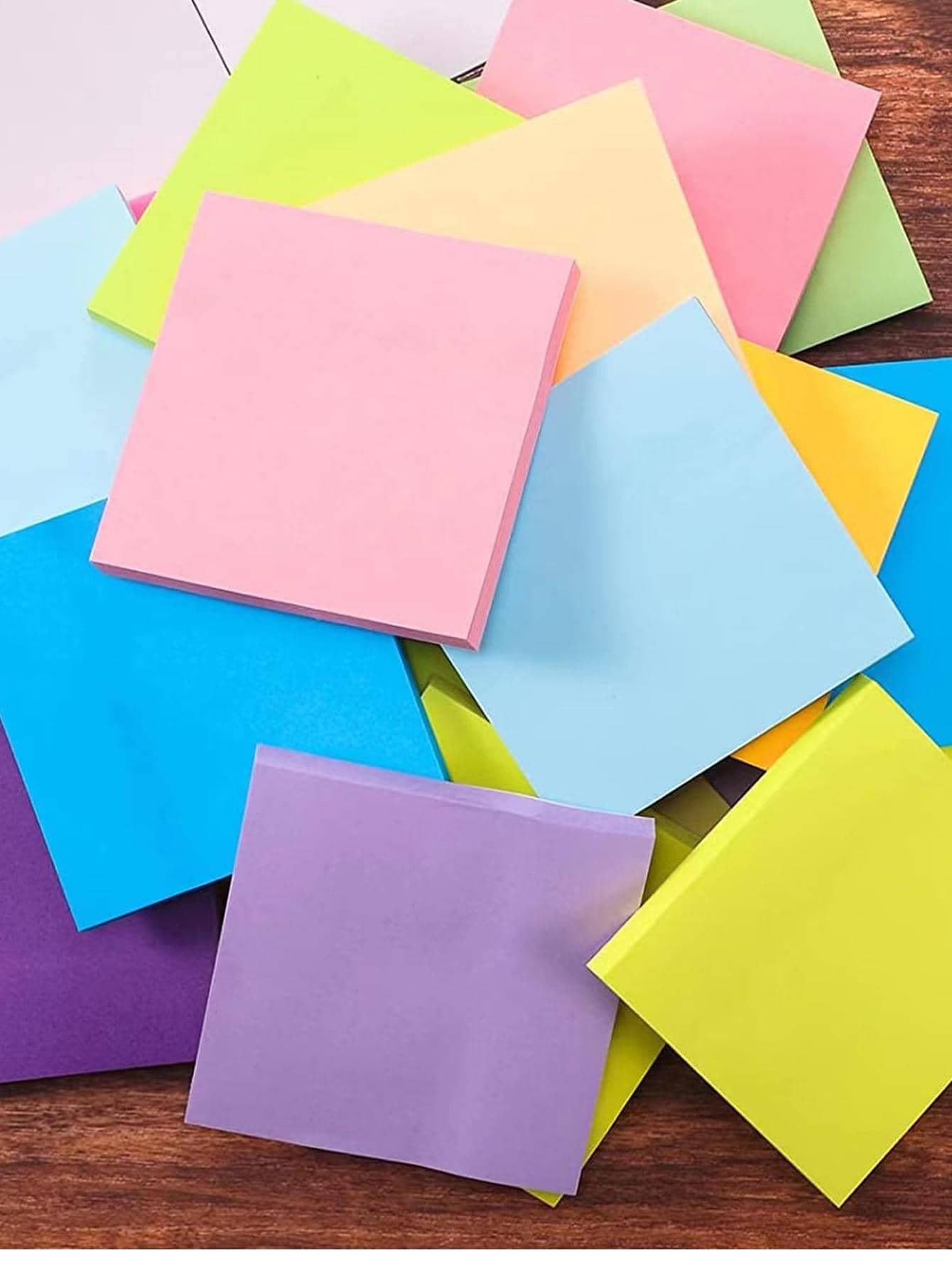 6 Van 300 Lichtgekleurd ( Met Blauw ) Sticky Notes , Kleurrijk Memoblok ...