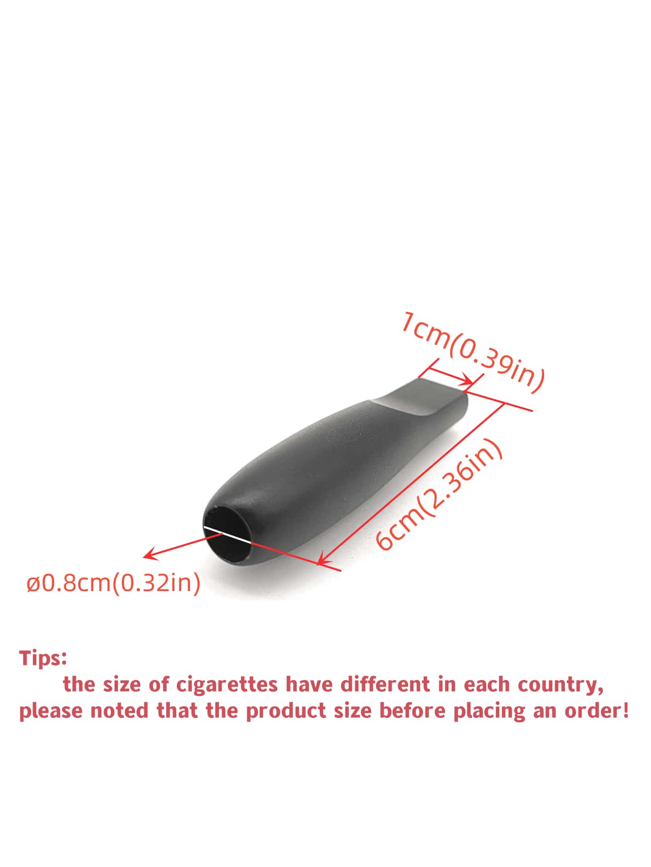 Fashion smoker Smooth Finish Short Cigarette Holder, fits Regular ...