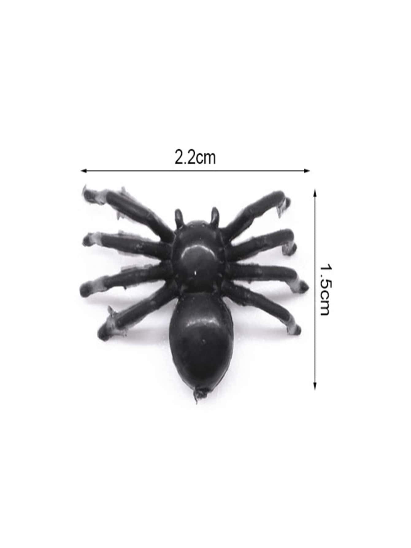 TYFYO 50pcs/Bag Halloween Mini Spiders Decorations Small Black Spiders ...