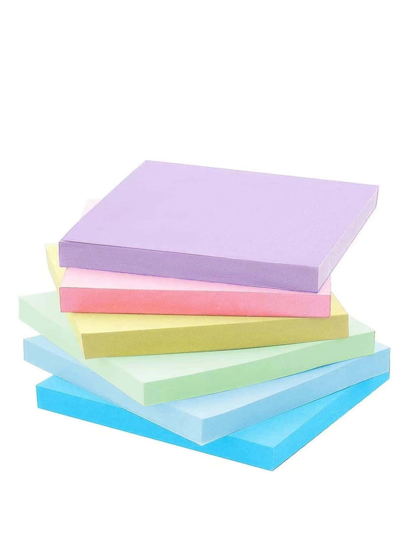 6 Van 300 Lichtgekleurd ( Met Blauw ) Sticky Notes , Kleurrijk Memoblok ...
