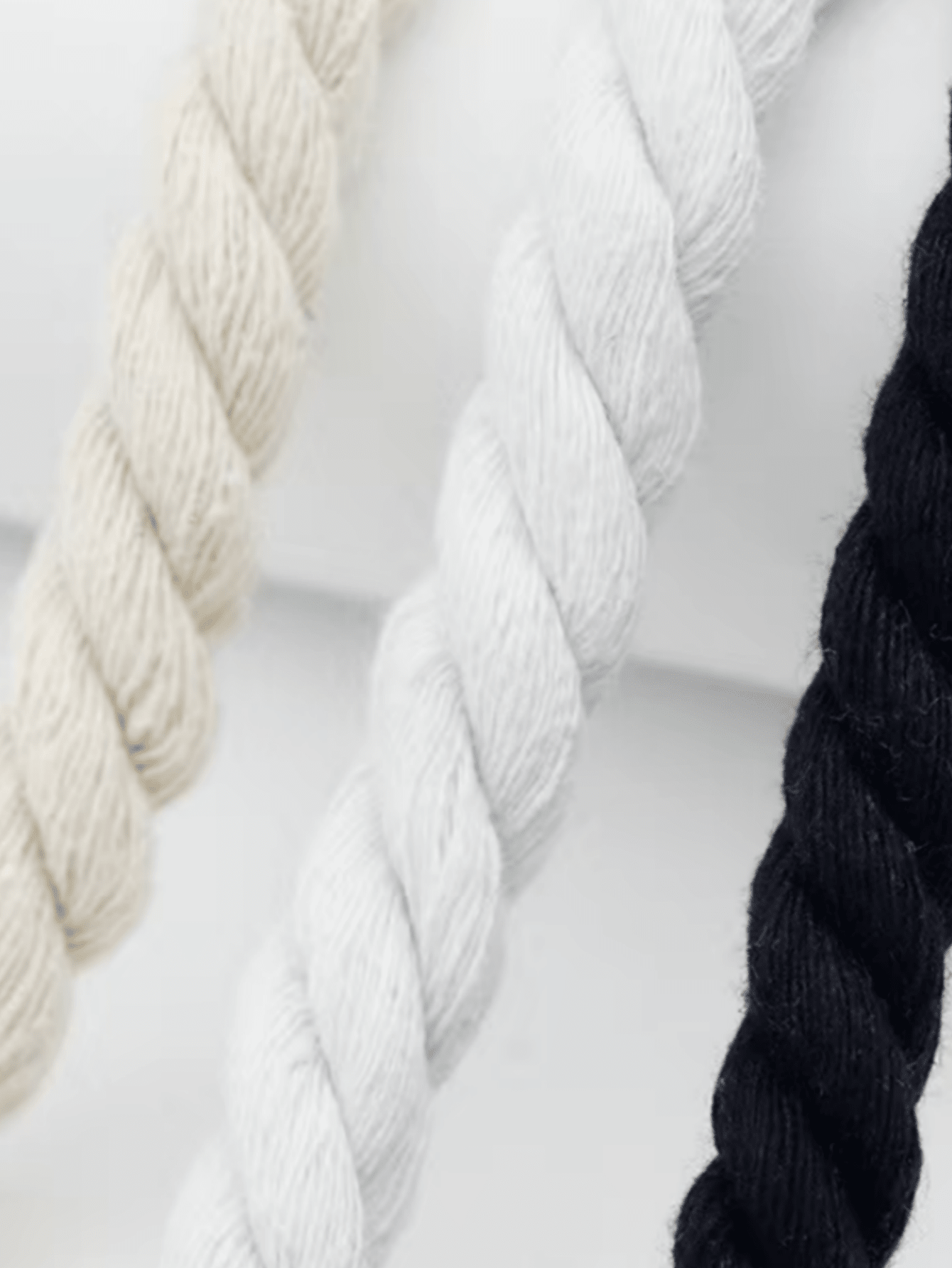 10mm Thick Rope Shoelaces In White, Pink, Green, Beige And Black For ...