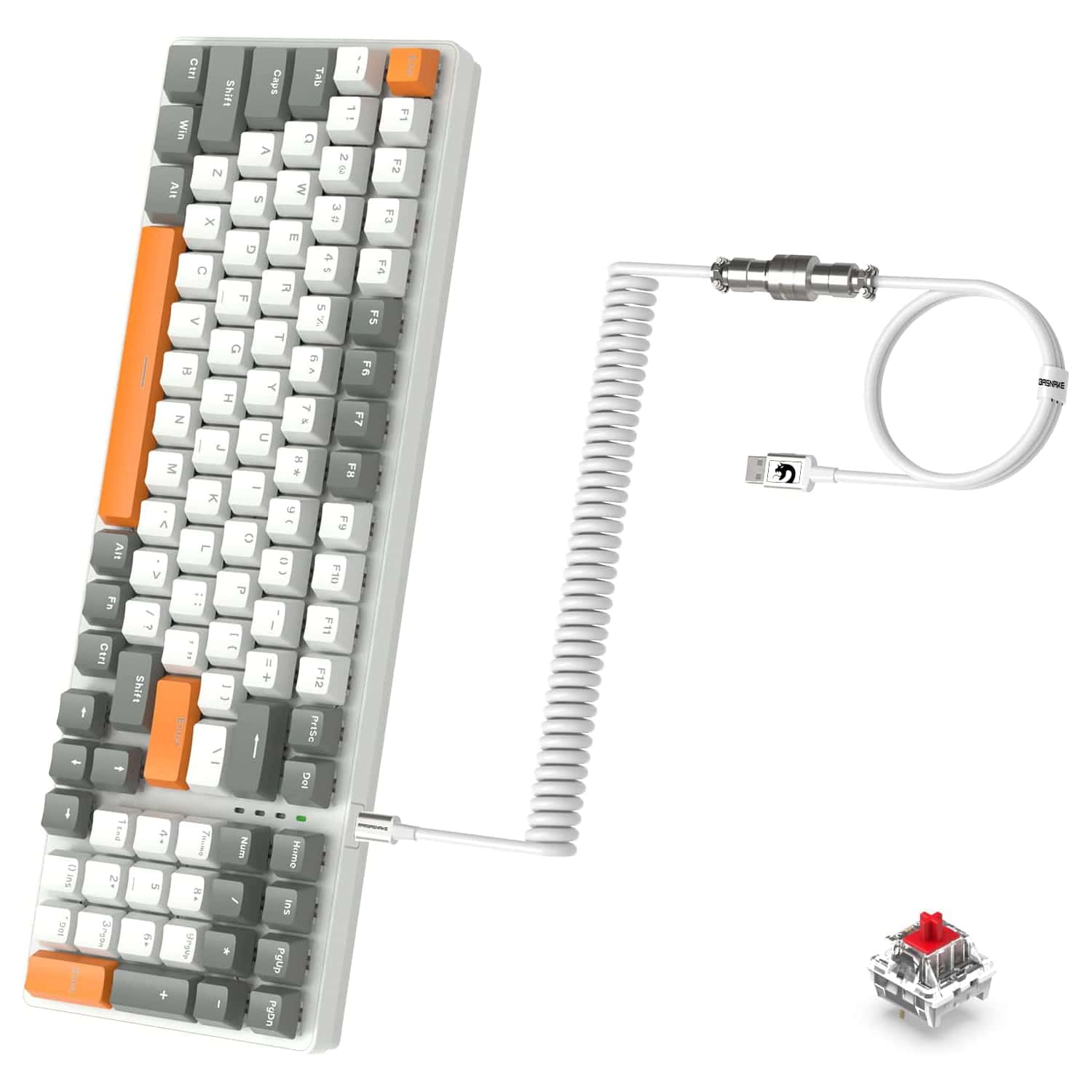 K3 PRO Mechanical Gaming Keyboard RGB Blacklit wired keyboard Red ...