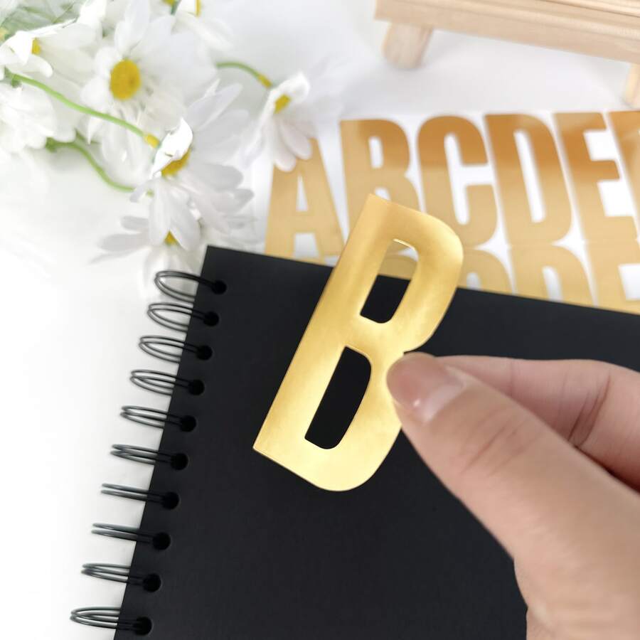 6sheets 2.5inch Hot Stamping Letters Stickers, Large Alphabet, Numbers ...