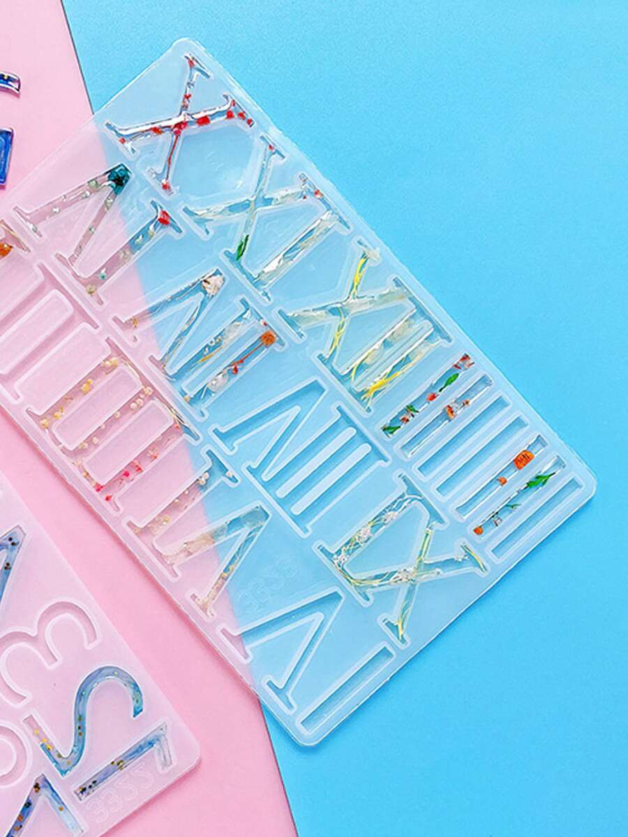 Diy Mirror Crystal Glue Clock Numbers Mold, Numerals Creative Pendant ...