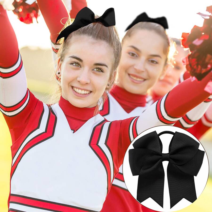 10 Packs Cheerleading Bow 4.5 Inch Cheer Hair Bows Large Cheerleading ...